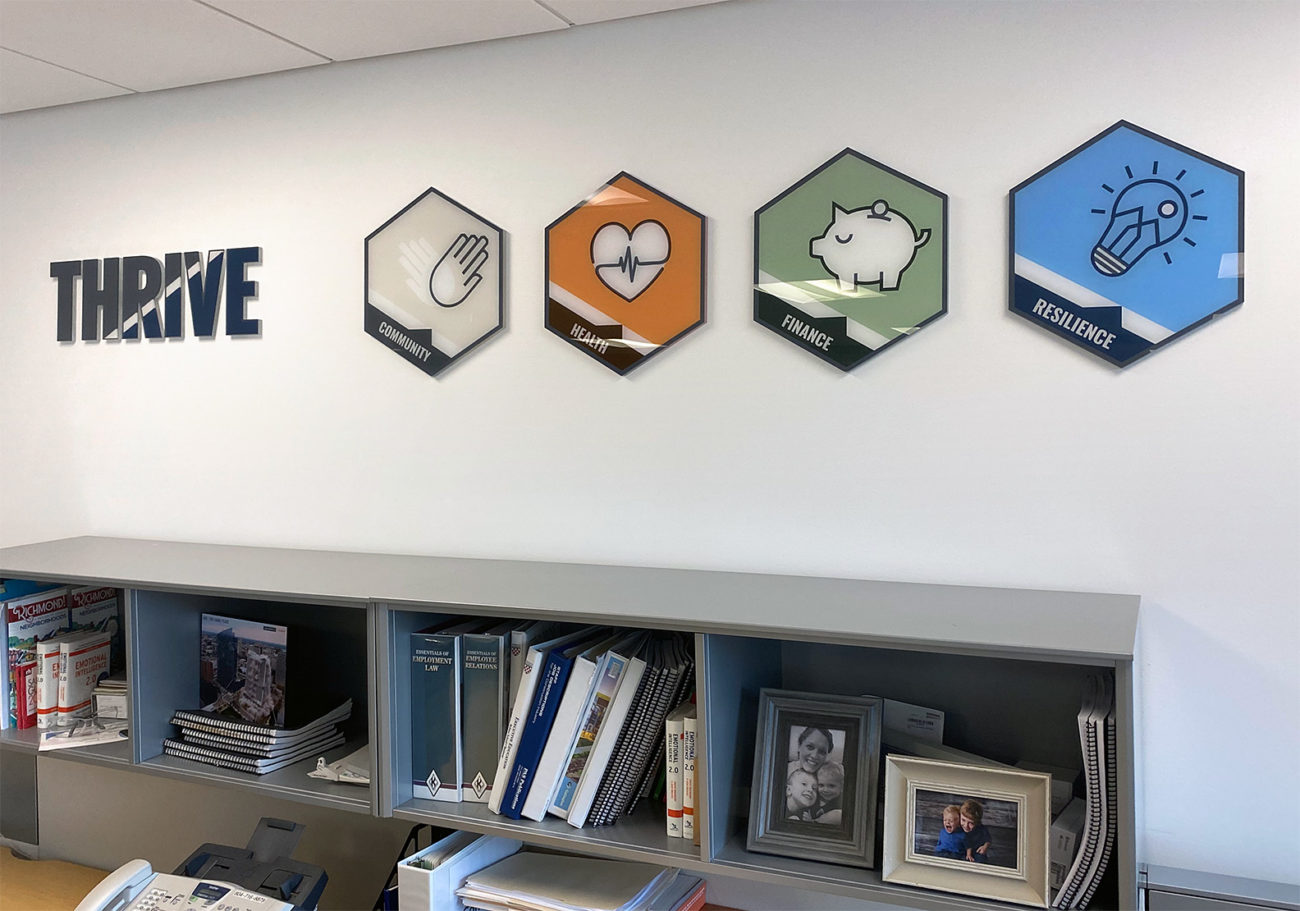 Custom Dimensional Wall Logos in Richmond