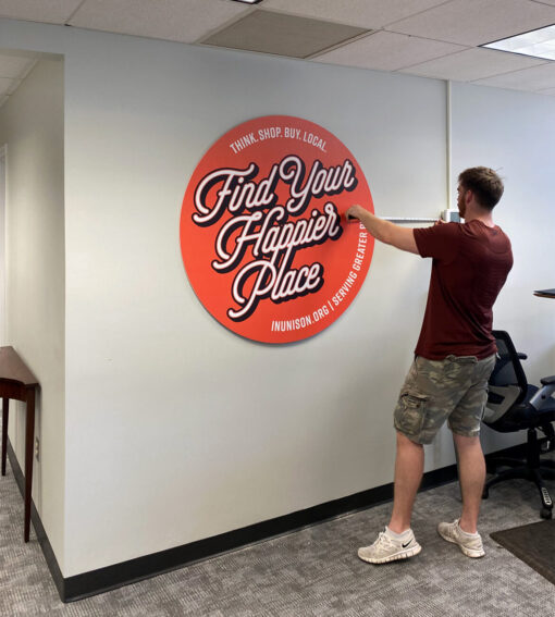 Custom Dimensional Wall Logos in Richmond
